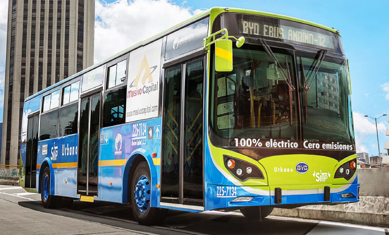 Descubre las iniciativas de BYD en los buses eléctricos de Colombia